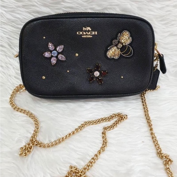 Coach | Bags | Coach Crossbody Pouch With Gemstones Bee | Poshmark